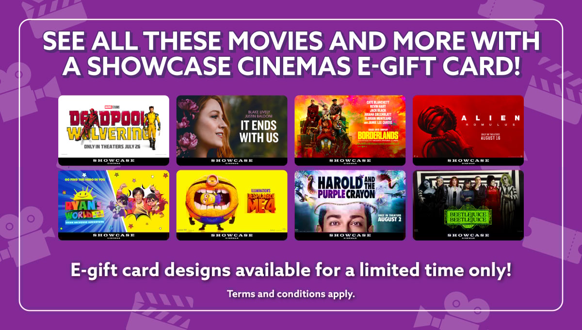 Gift Cards for Movies @ Showcase Cinemas - Showcase Cinemas - US