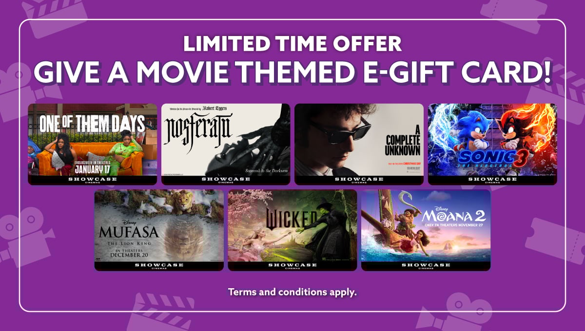 Gift Cards for Movies at Showcase Cinemas - Showcase Cinemas - US