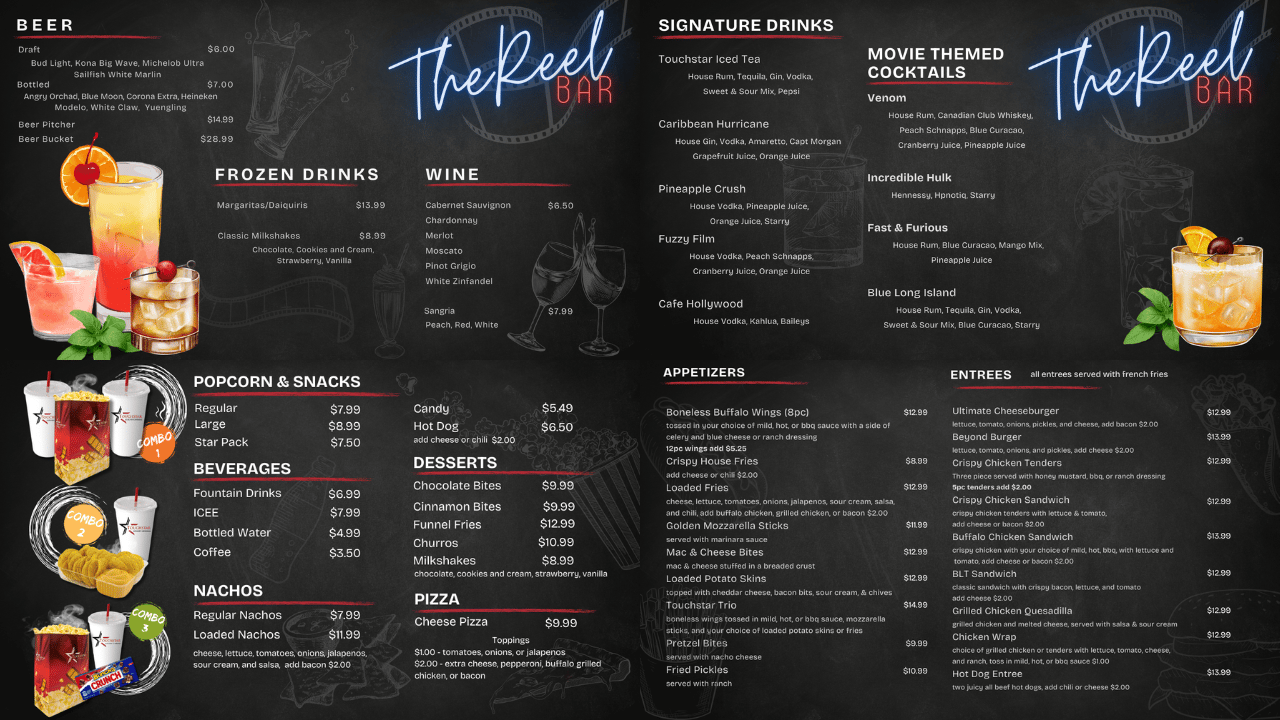 Menu - Touchstar Cinemas