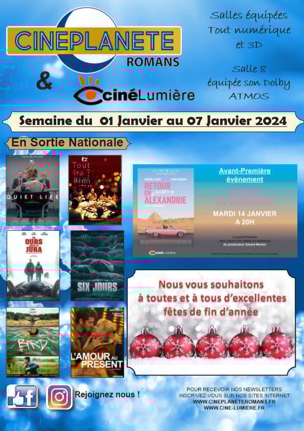 Programme de la semaine - Ciné Lumière