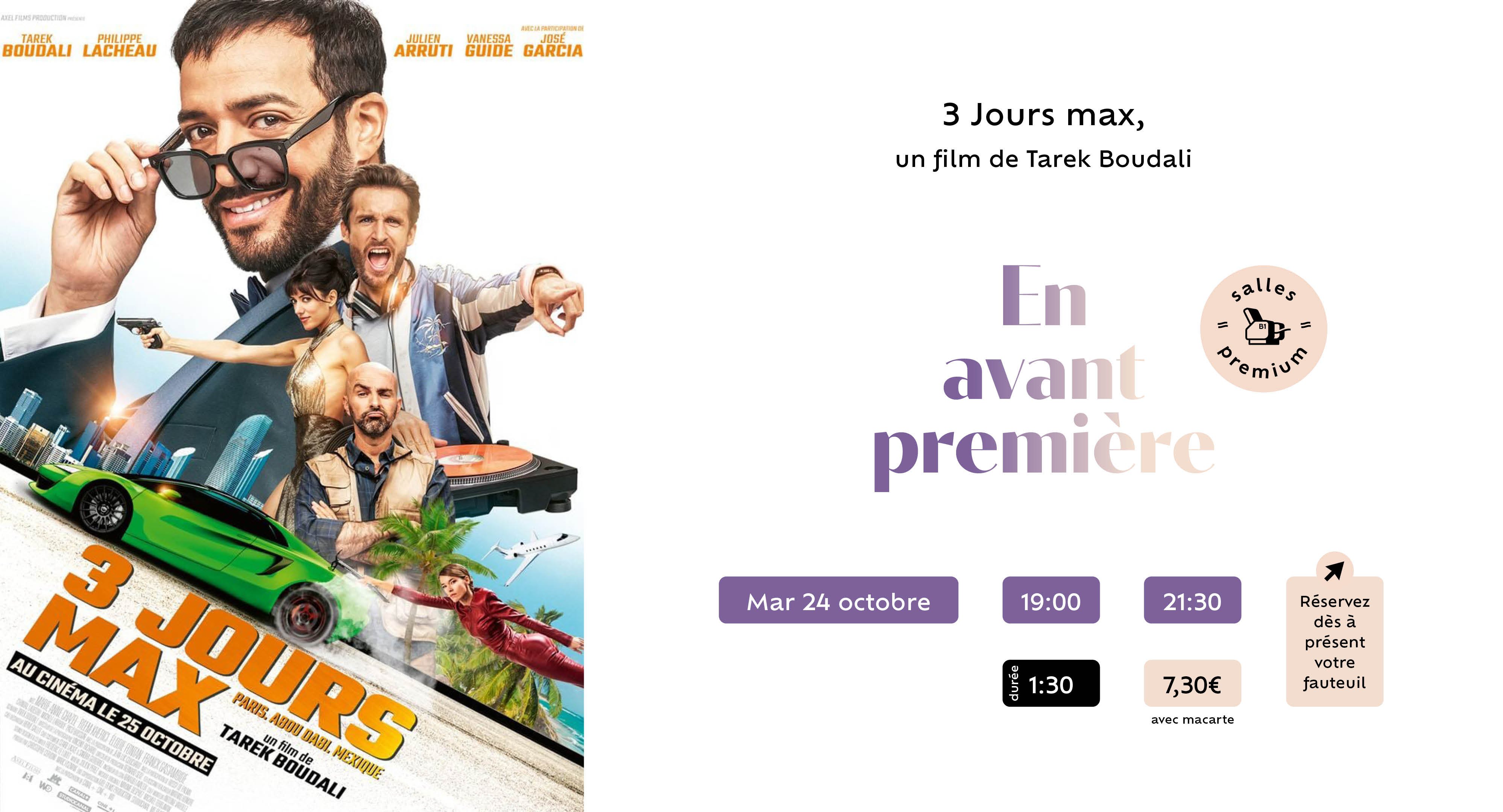 3 jours max (avant première) - OnVaSortir! Biarritz
