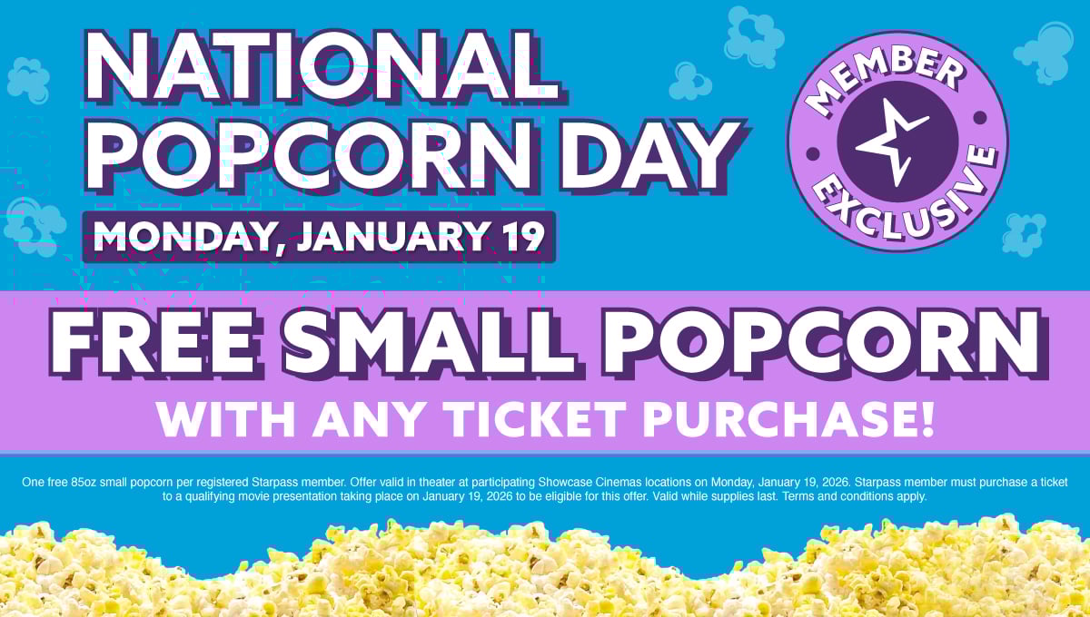 National Popcorn Day at Showcase Cinemas — Showcase Cinemas - US