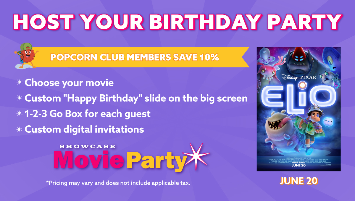 Movie Birthday Parties at Showcase Cinemas - Showcase Cinemas - US